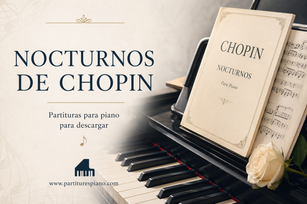 Nocturnos de Chopin: partituras de piano para descargar - Partiturespiano